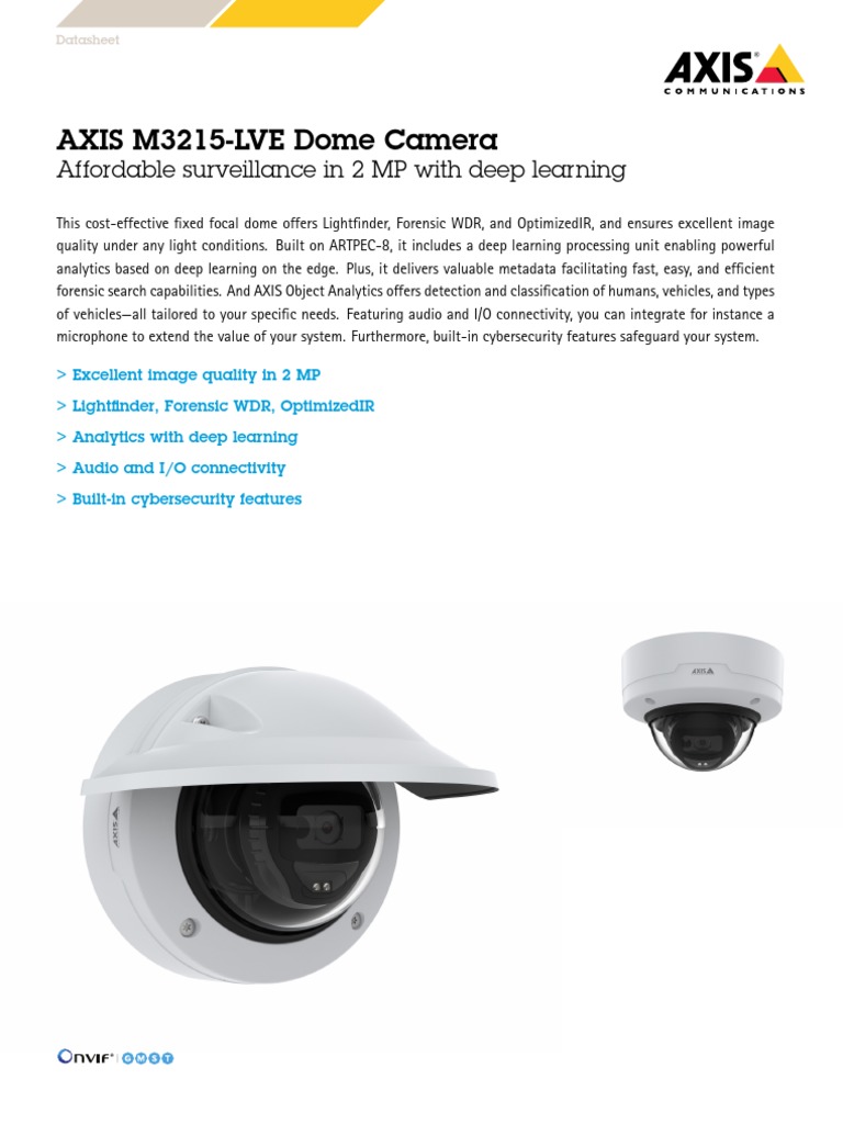 Datasheet Axis m3215 Lve Dome Camera en US 388268 | PDF ... Datasheet Axis m3215 Lve Dome Camera en US 388268 | PDF ...