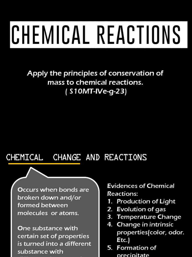 Chemical Reactions | Download Free PDF | Chemical Reactions | Chemistry