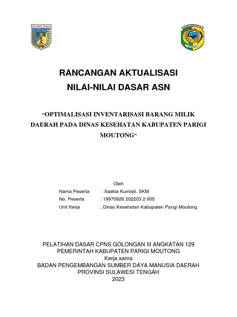 Optimalisasi Inventarisasi BMD Parigi | PDF