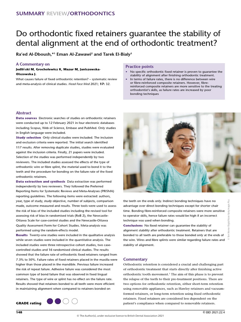 Fixed Ortho Retainers Long Term | PDF | Orthodontics | Health Sciences