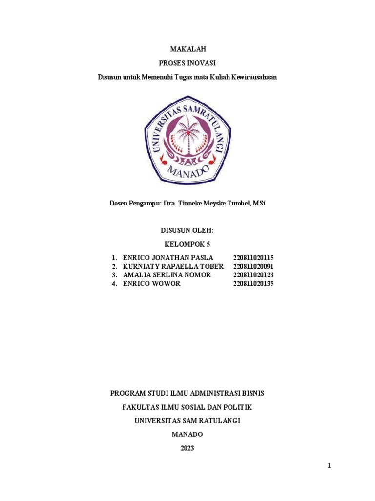 KELOMPOK 5 KEWIRAUSAHAAN | PDF