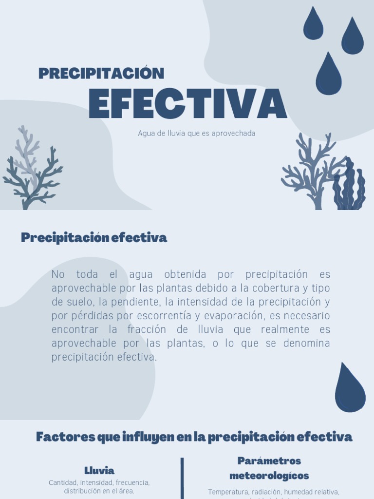 Precipitación Efectiva | PDF | Precipitación | Lluvia