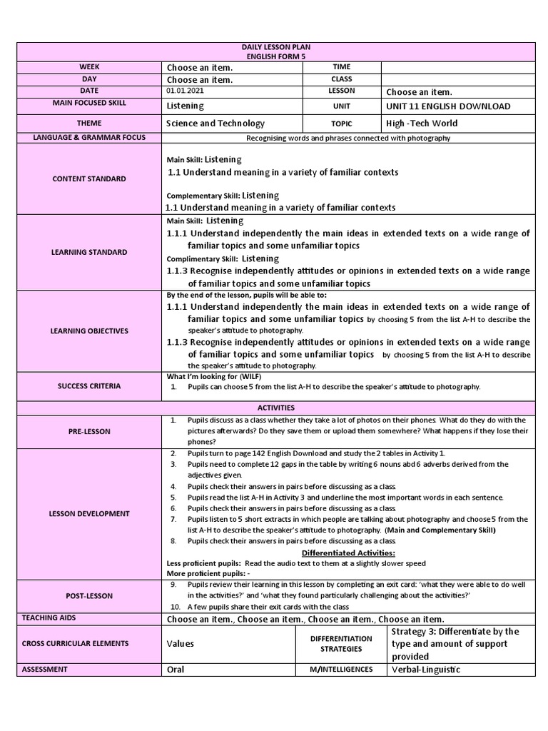Unit 11 Listening Download Free Pdf English Language Communication