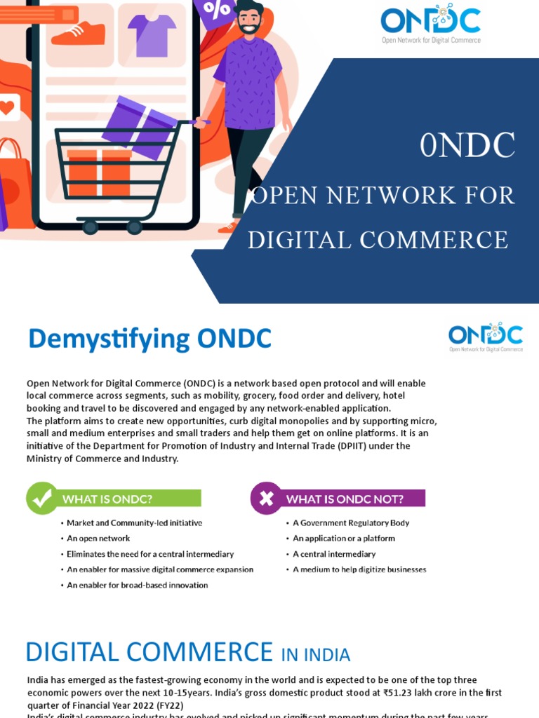 ONDC - Sept 2022 | PDF | E Commerce | Retail