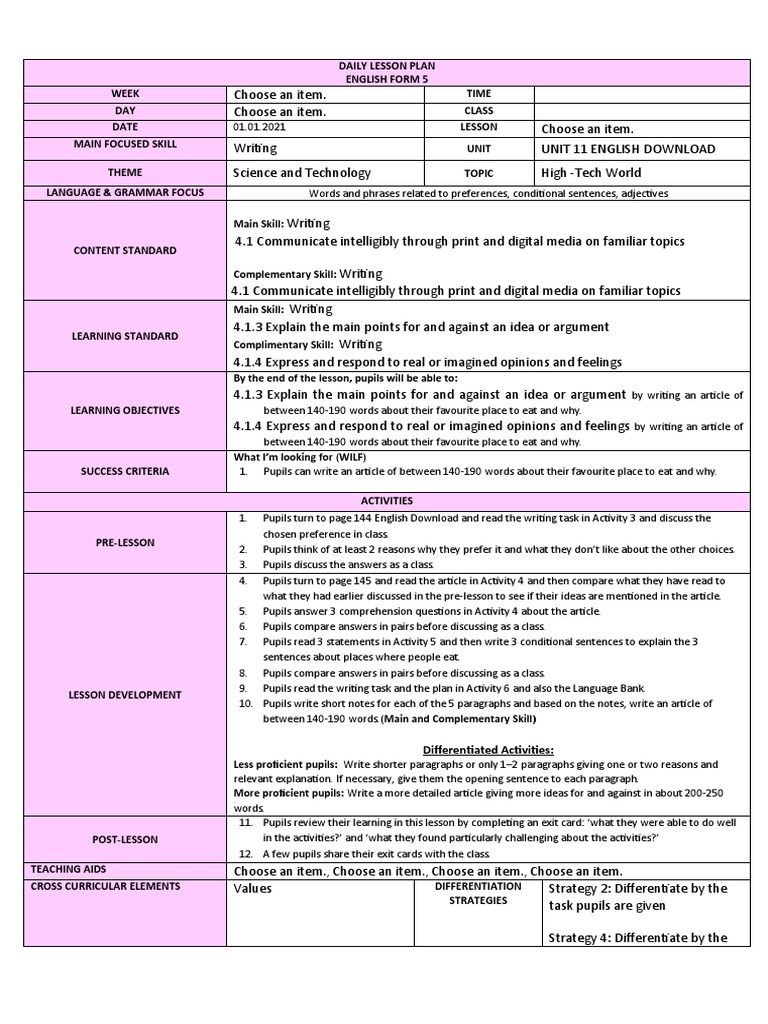 Unit 11 Writing | PDF | English Language | Reading Comprehension