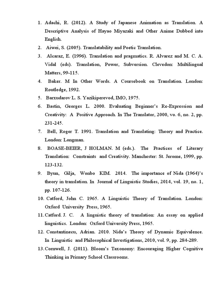 MD References | PDF | Translations | Interpretation (Philosophy)