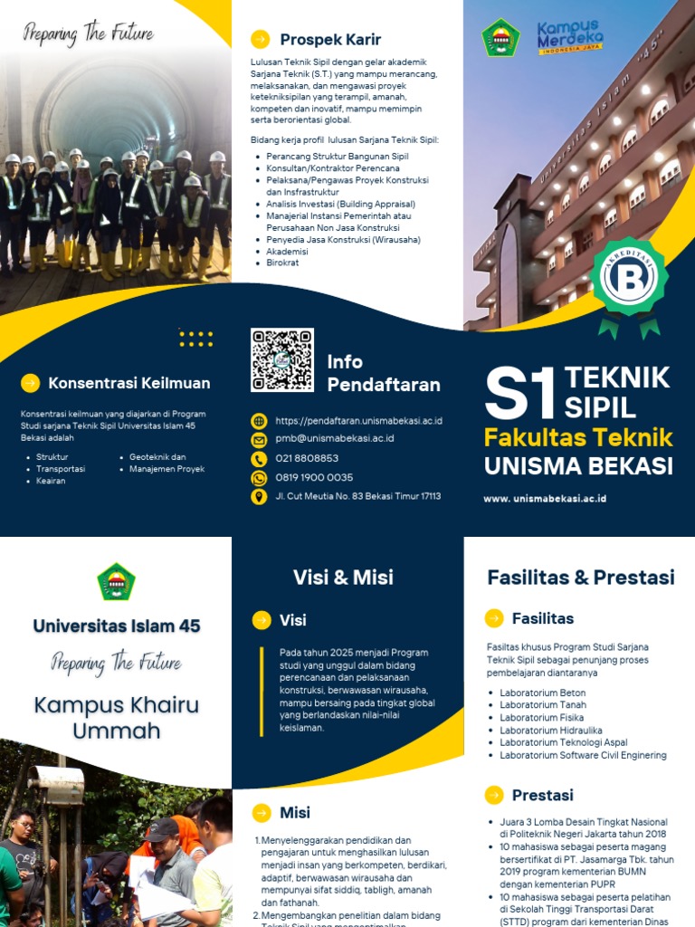 Contoh Brosur S1 Teknik Sipil | PDF | Komputer | Teknologi & Rekayasa