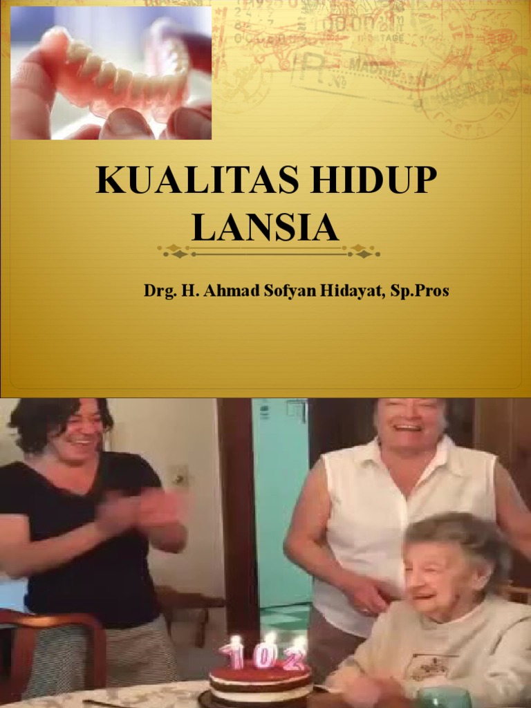 Kualitas Hidup Lansia | PDF | Pengembangan Diri