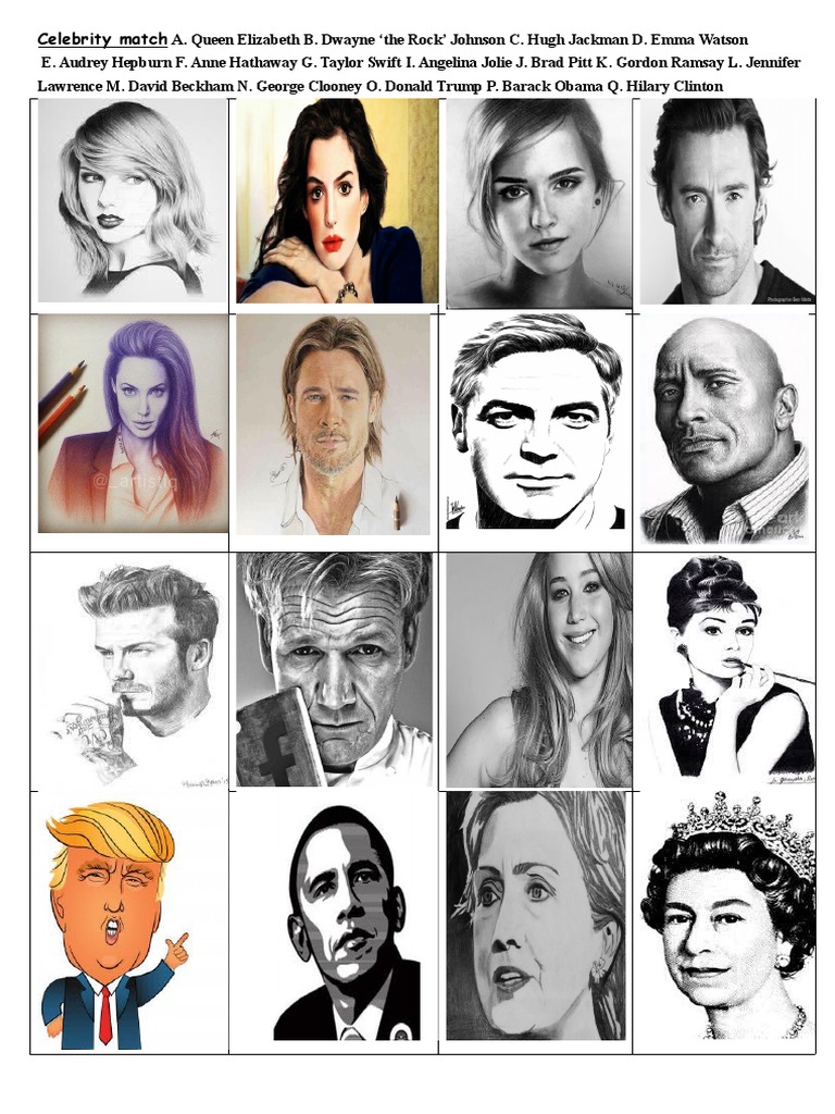Celebrity Match List | PDF | Young Adult