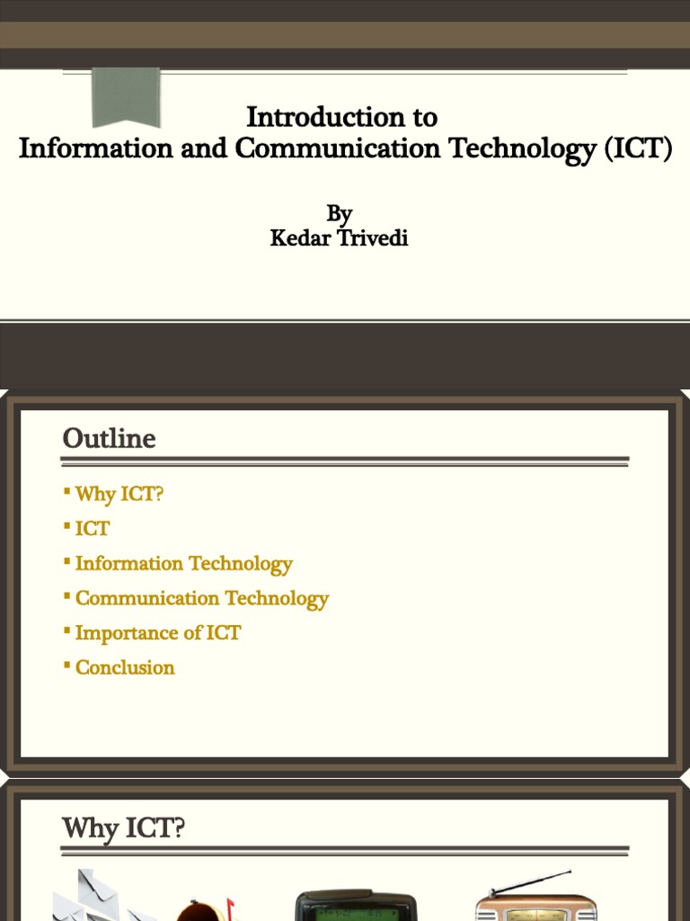 Introduction To ICT | PDF | Malware | Telecommunications Introduction To ICT | PDF | Malware | Telecommunications