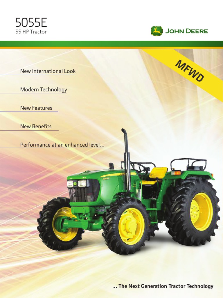 John Deere 5055E 55 HP Tractor Specs | PDF | Business | Computers