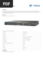 Ws c2960 24tt L Datasheet | PDF | Network Switch | Ethernet