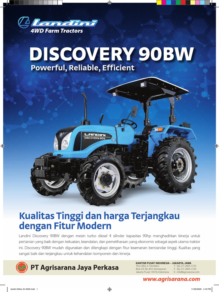 Tractor Landini Discovery 90BW (90 HP) | PDF | Tractor | Car