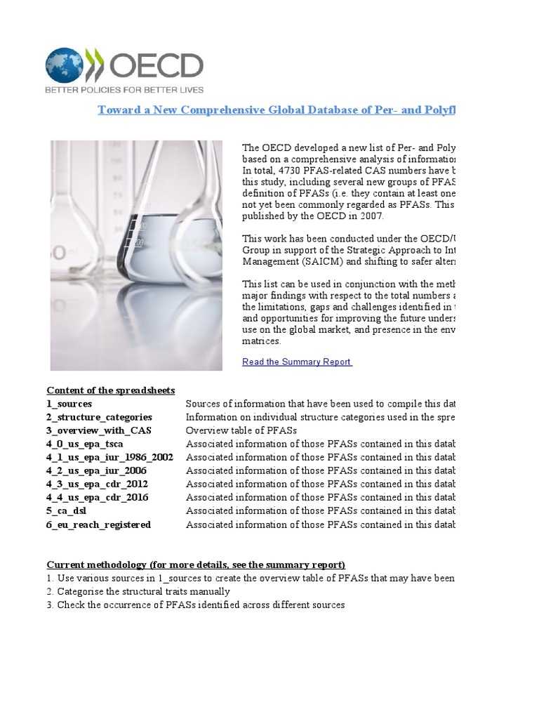 Global Database of Per and Polyfluoroalkyl Substances | PDF | Ether | Ester