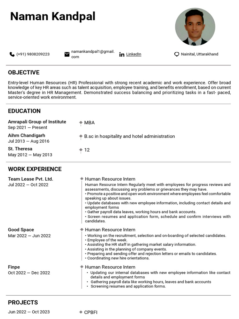 Naman CV | Download Free PDF | Human Resources | Employment
