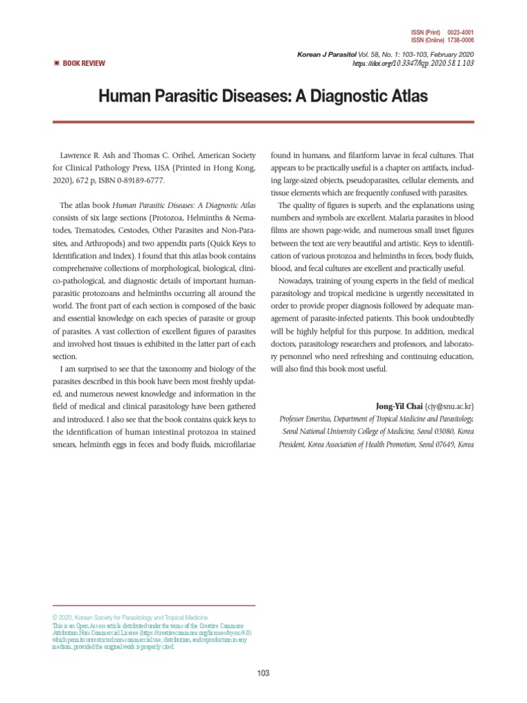 Human Parasitic Diseases_ A Diagnostic Atlas | PDF | Parasitism ...