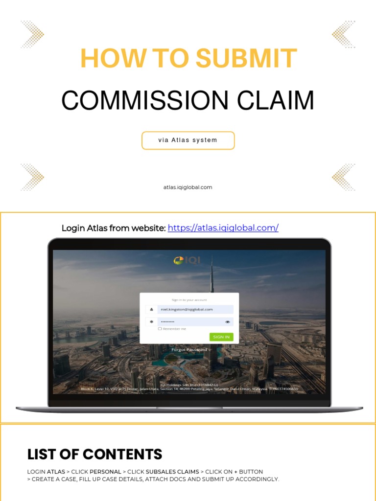 How To Submit Claim Commission Request | PDF | Business | Finance ...