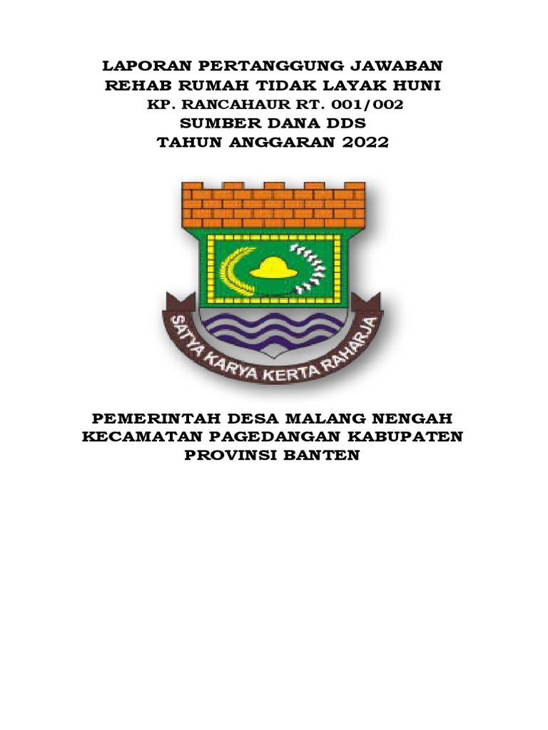 Cover Kegiatan Desa Malangnengah Ta 2022 Kader | PDF