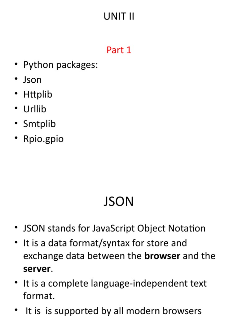IOT UNIT 2 Part 1 | PDF | Json | Hypertext Transfer Protocol