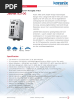 Raisecom - RAX700 Series Datasheet | PDF | Network Switch | Ethernet