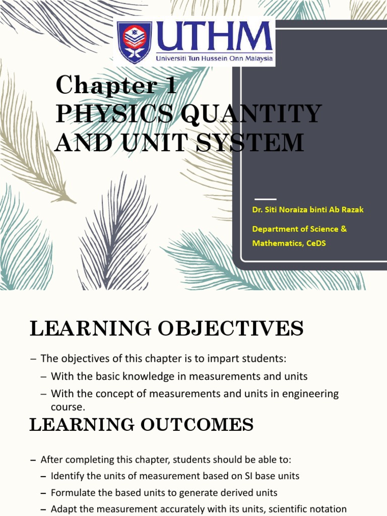 Ch1 Units And Measurements Pdf International System Of Units