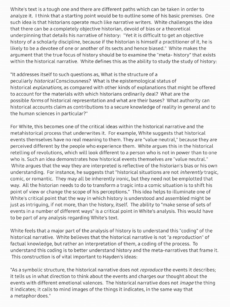Hayden White | PDF