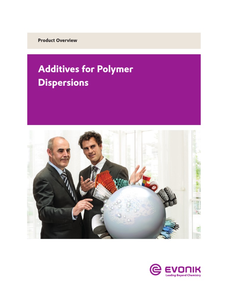Evonik-Additives For The Production of Polymeric Dispersion-Güncel Katalog | PDF | Surfactant ...