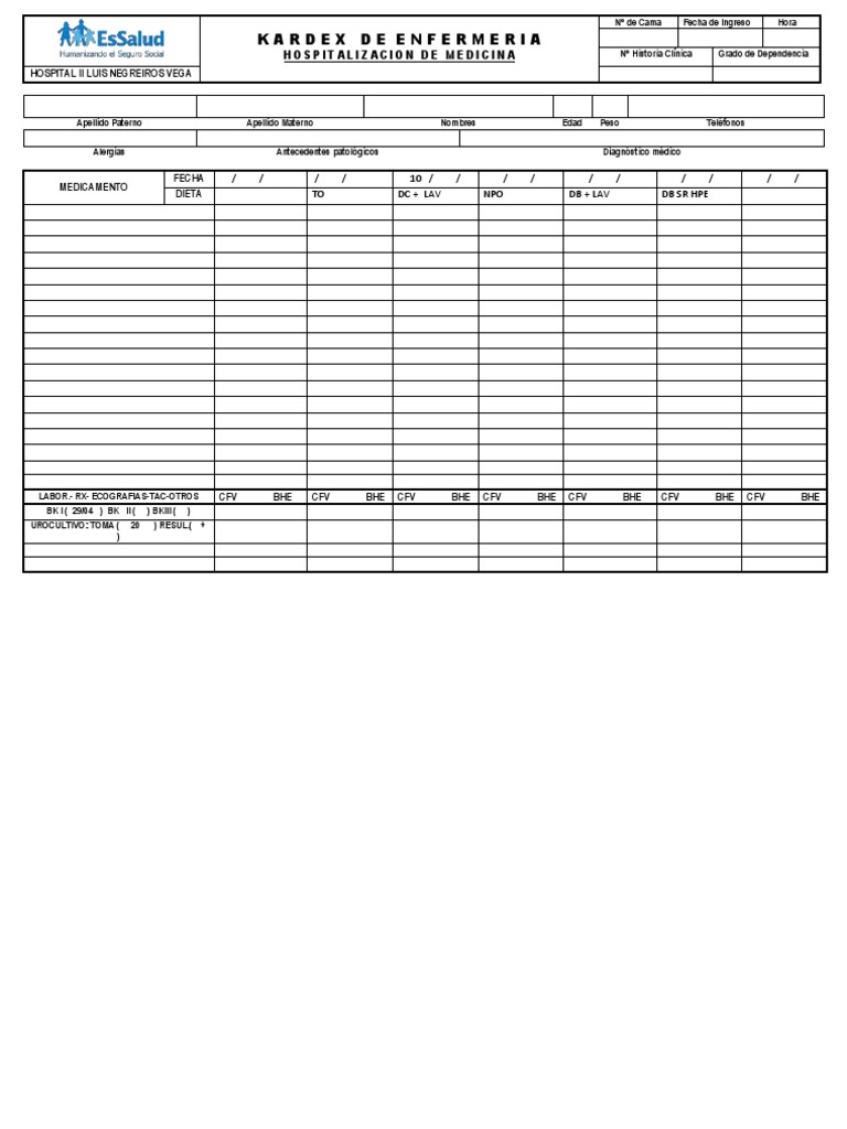 Imprimir Kardex | PDF