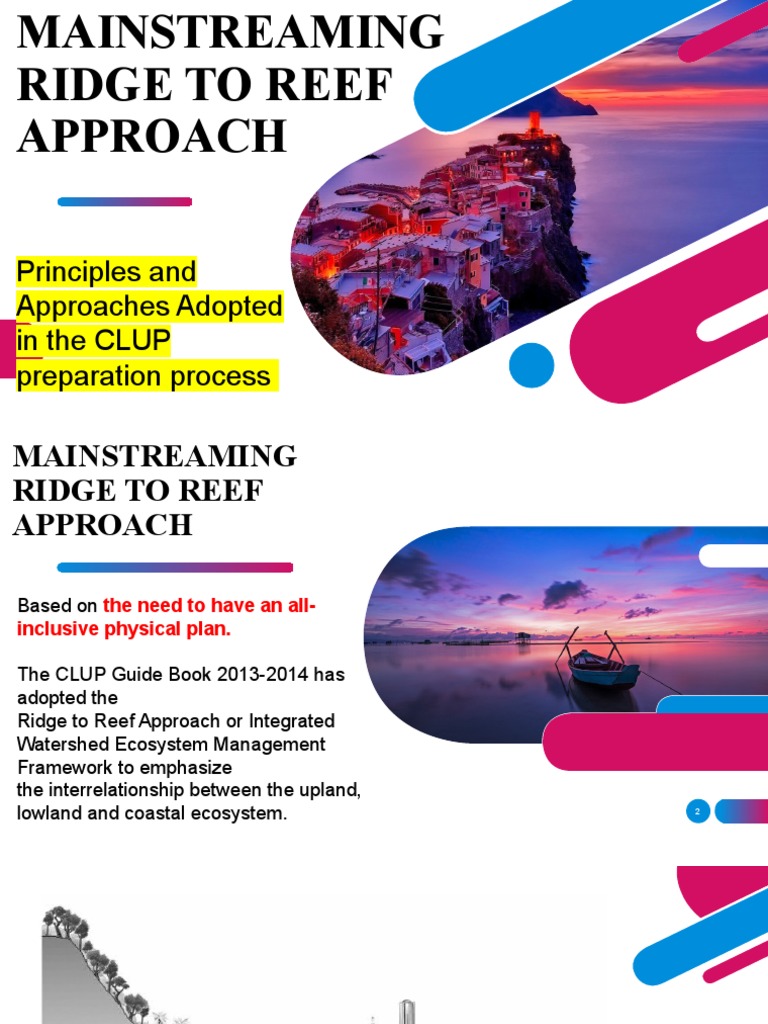 Mainstreaming Ridge To Reef Approach | PDF | Coral Reef | Natural Environment