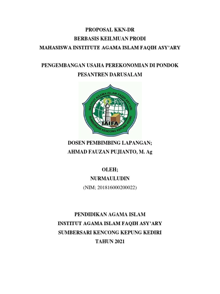 Proposal KKN 1 | PDF