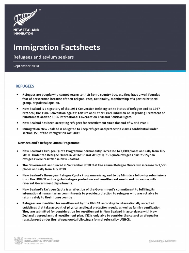 Refugees and Asylum Seekers Factsheet | PDF | Refugee | Asylum Seeker