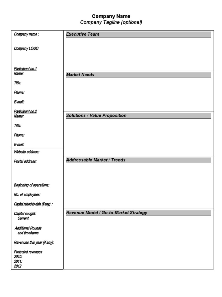 Company Template Profile | PDF