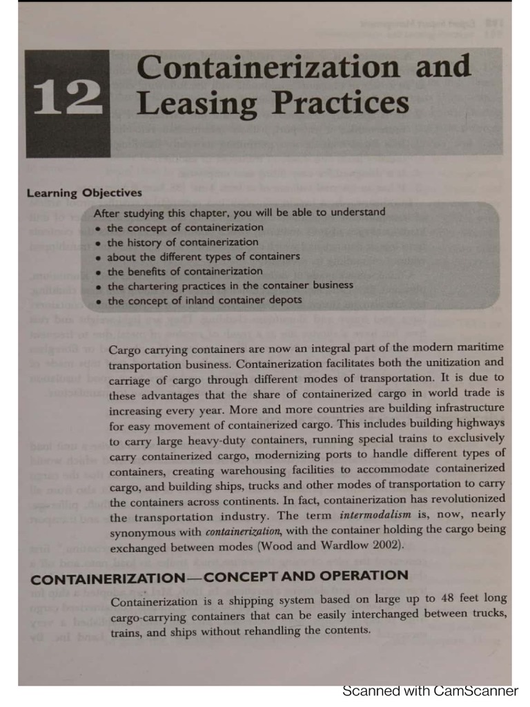 Containerization and Leasing Practices | PDF