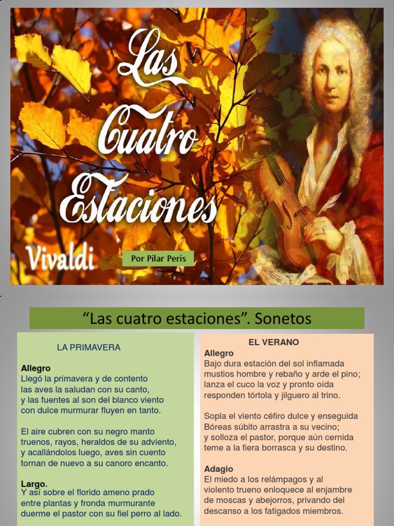 Las Cuatro Estaciones de Vivaldi | PDF | Formas musicales ...