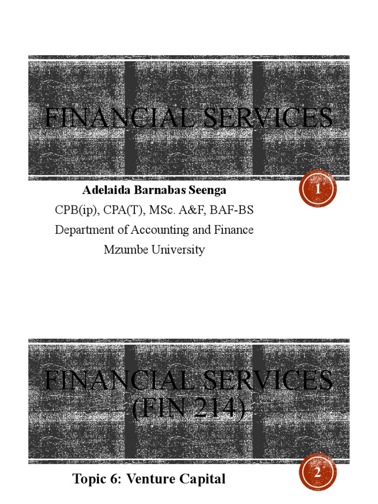 Unit 6 Venture Capital | Download Free PDF | Corporate Finance ...