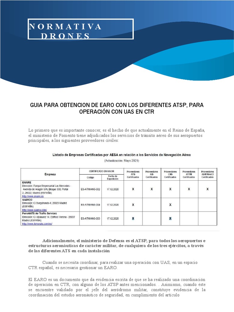 Guia para Obtencion de Earo Con Los Diferentes Atsp | PDF | Control de ...