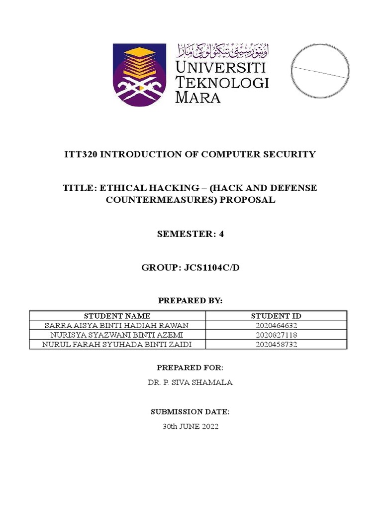 Itt320 Project Proposal | PDF | Password | Security