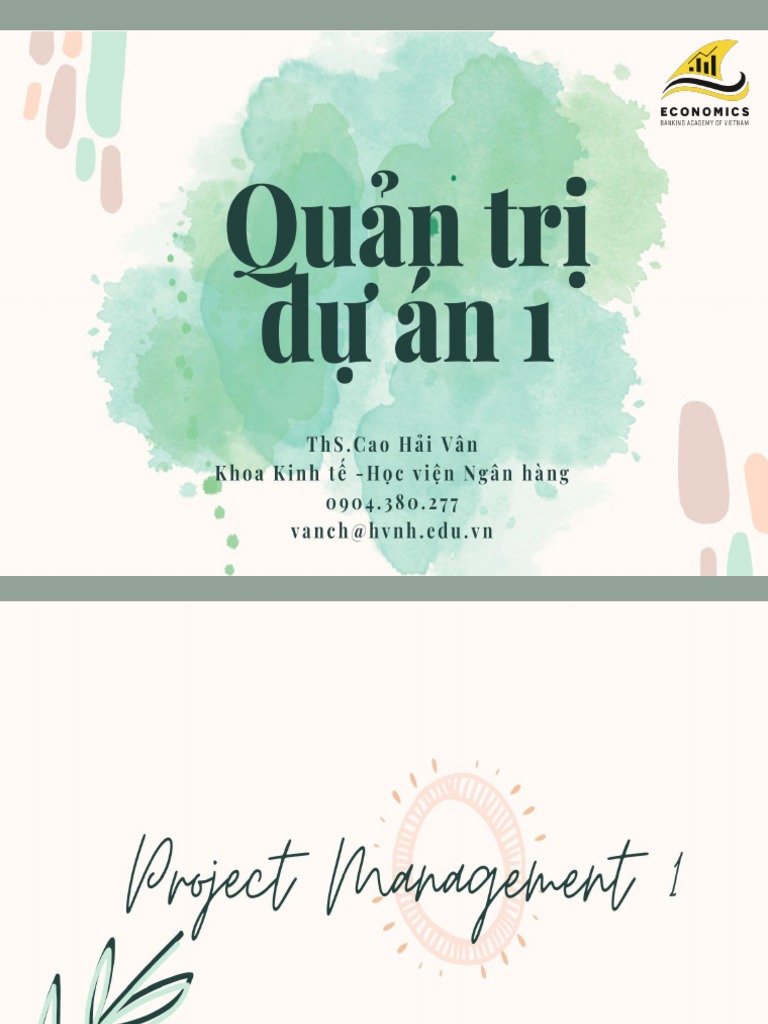 Chuong 1 - Tong Quan QTDA - SV | PDF