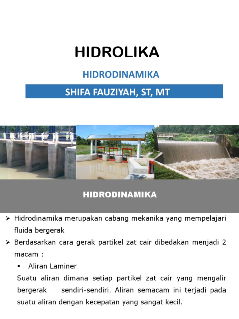 Hidrolika Hidrodinamika | PDF