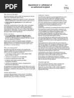 Form 956A: Authorised Recipient Appointment | PDF | Travel Visa