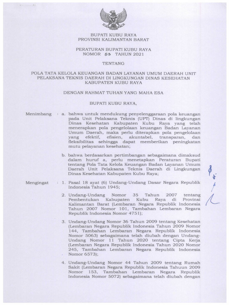 Perbup No.53 Tahun 2021 | PDF
