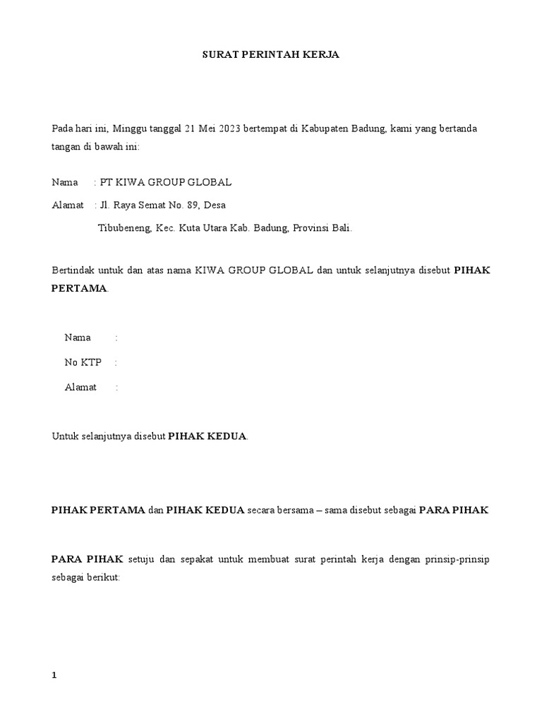 Contoh Draft Partnership Agreement | PDF