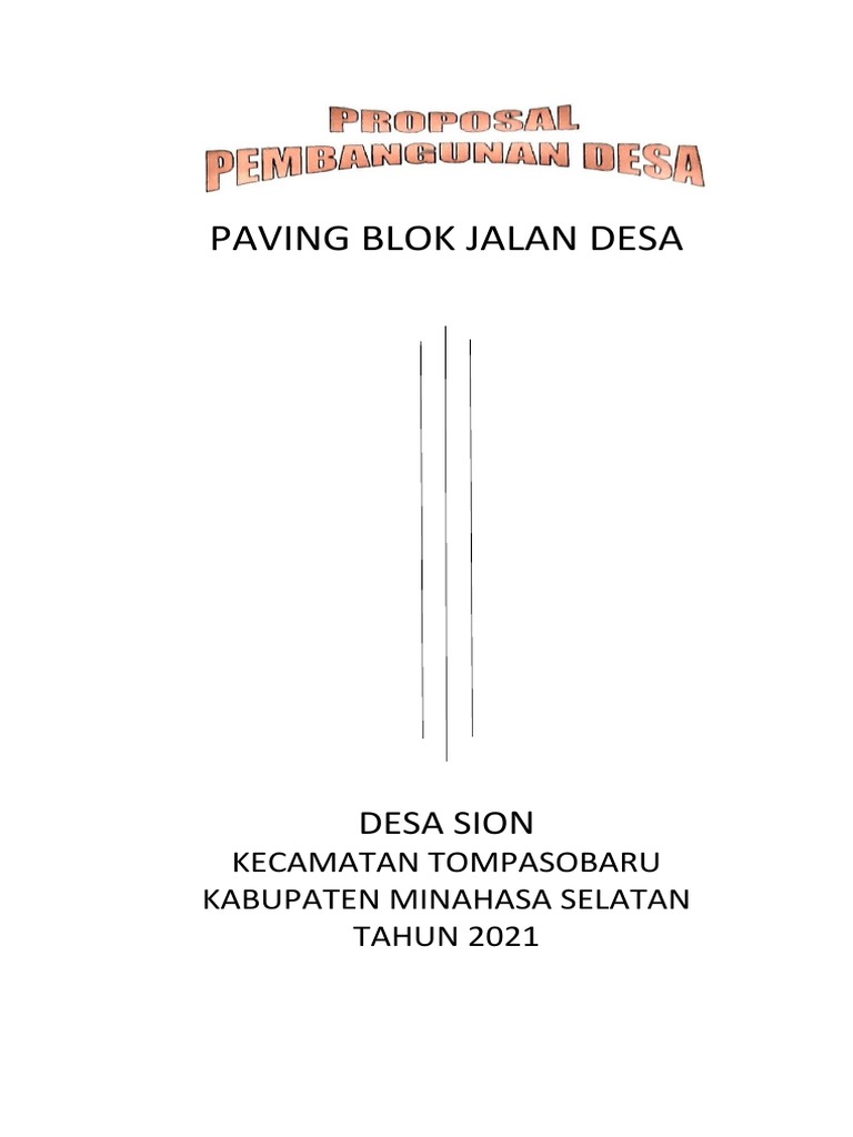 Proposal Paving Blok | PDF