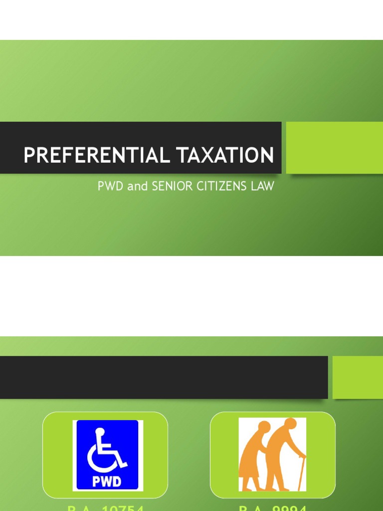 PWD and Senior Citizens LAw | PDF | Disability | Old Age