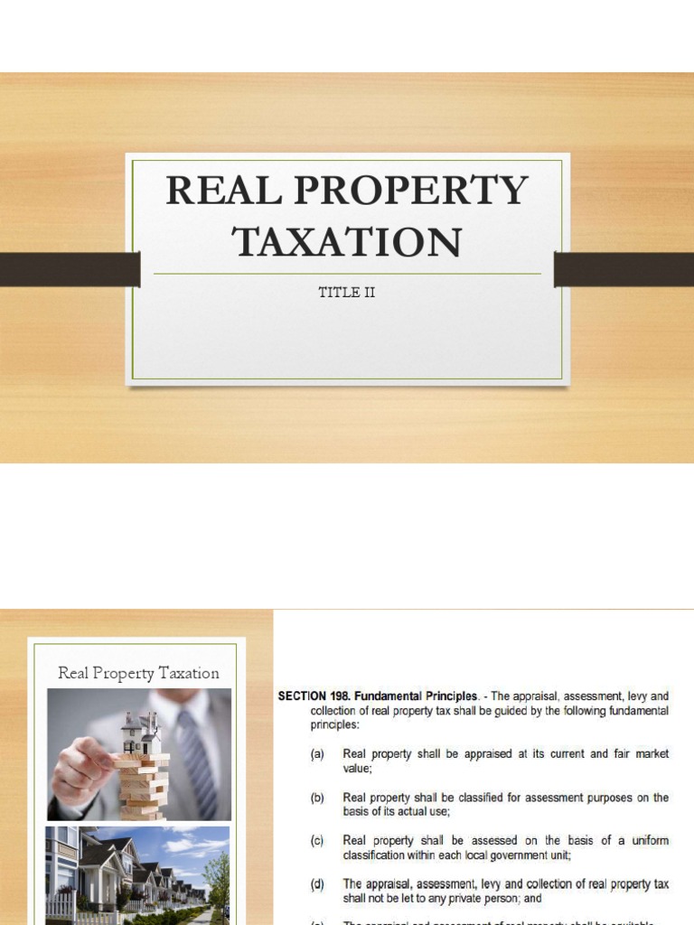 Real Property Taxation | PDF | Property Tax | Taxes
