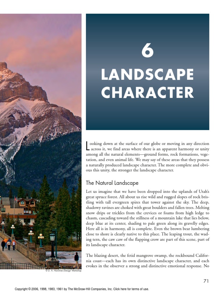 Landscape Character - Book (Landscape Architecture A Manual of ...