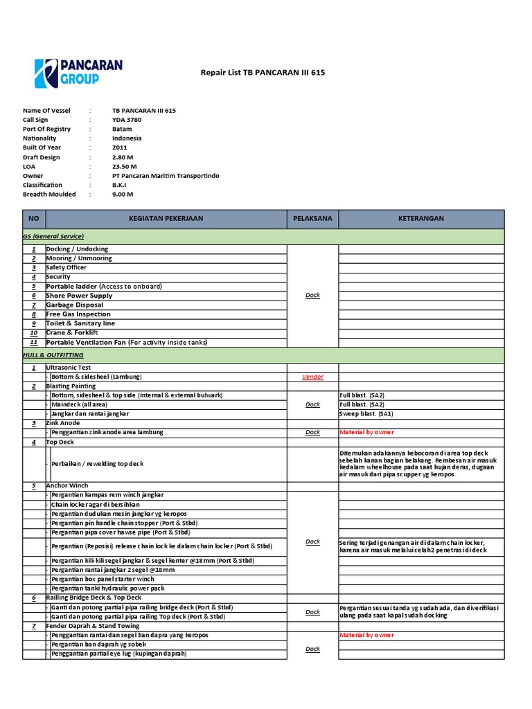 RL Pancaran Iii 615 - PMT Iv 110 | PDF | Watercraft | Water Transport