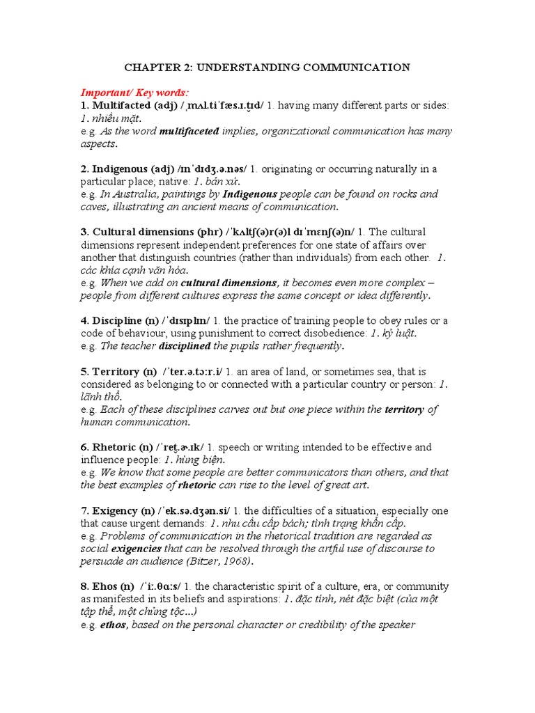 Group4 Vocabulary Unit2 | PDF | Communication | Rhetoric