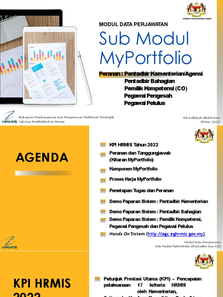 Slide MyPortfolio Pentadbir CO | PDF
