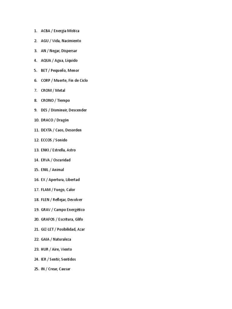 Palabras de Póder | PDF